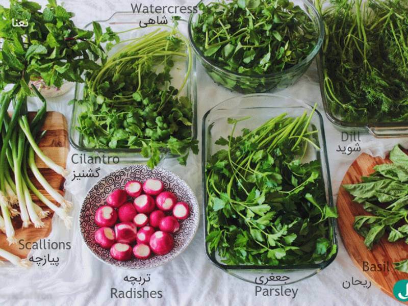 سبزی خوردن شامل چه سبزی هایی است؟ | نیمه شب